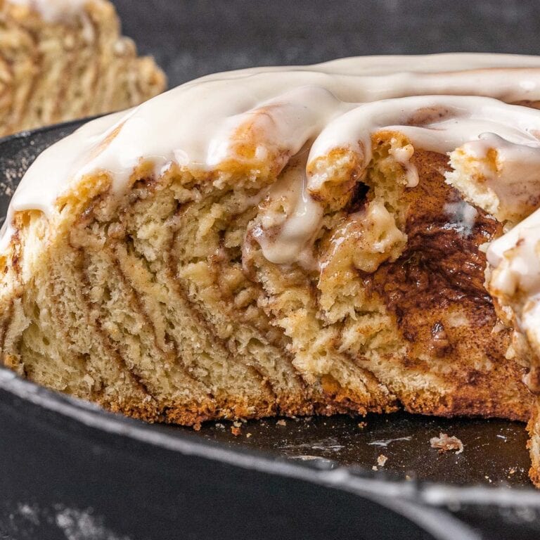 Easy Giant Cinnamon Roll - Dinner, then Dessert