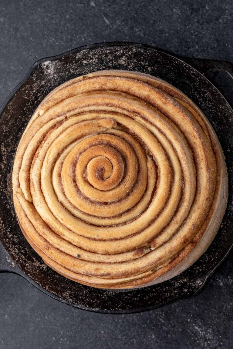 Easy Giant Cinnamon Roll - Dinner, then Dessert