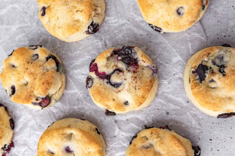 Lemon Blueberry Biscuits Recipe - Dinner, then Dessert
