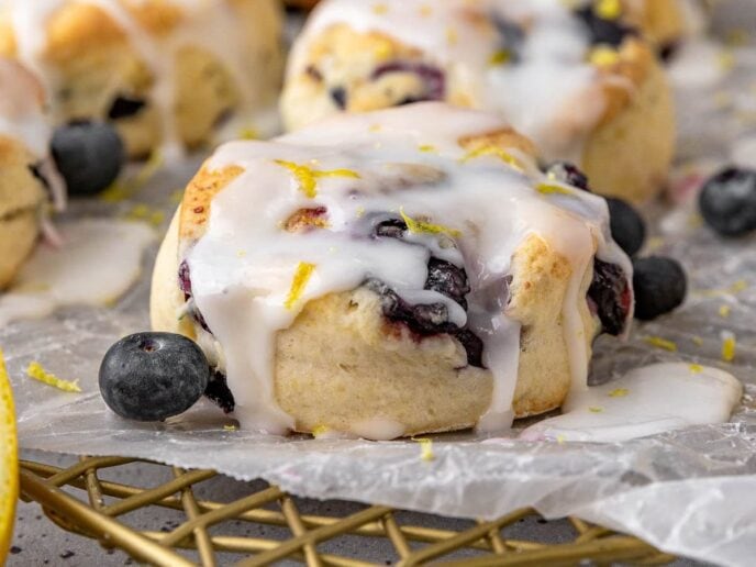 Delightful Lemon Blueberry Biscuits Recipe - Dinner, then Dessert