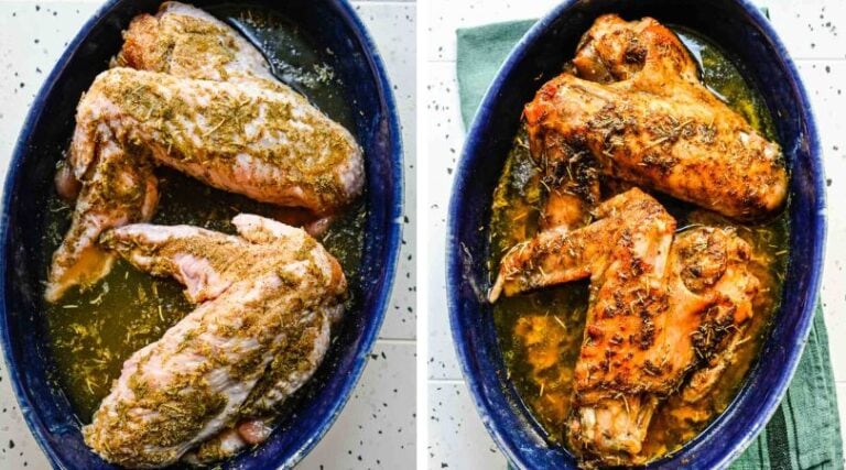 Easy Turkey Wings (Oven Baked) Recipe - Dinner, then Dessert