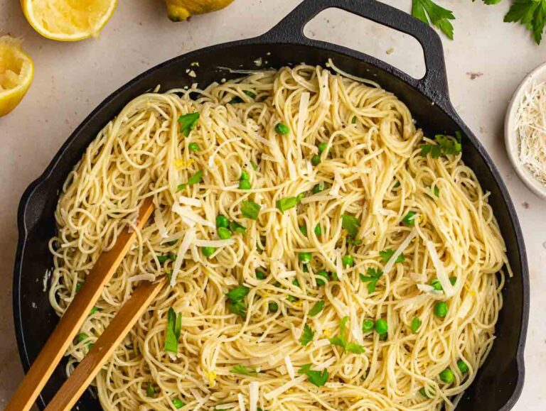 Garlic Capellini Pasta Recipe - Dinner, then Dessert