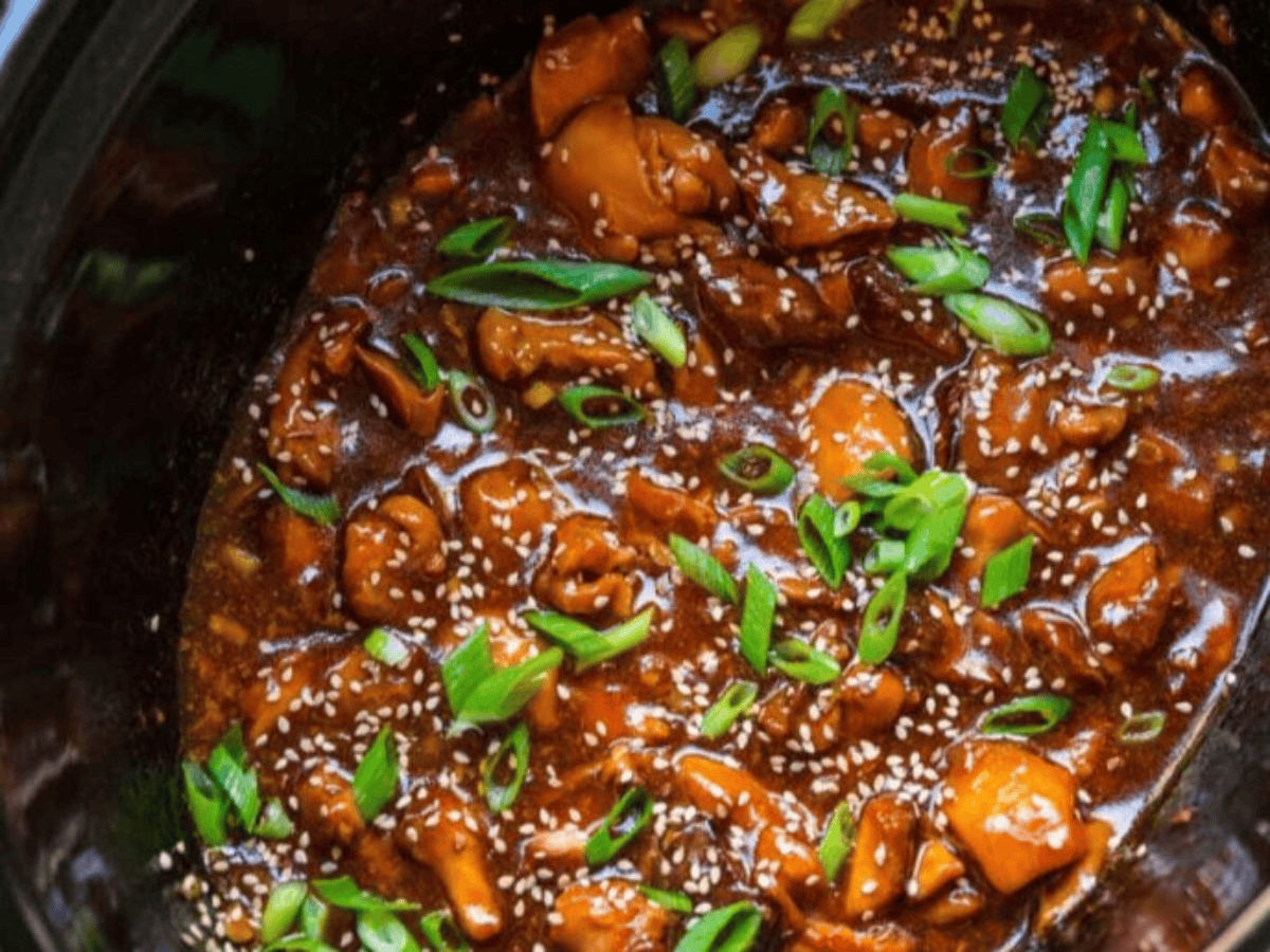 Slow Cooker Sesame Chicken Recipe - Dinner, then Dessert