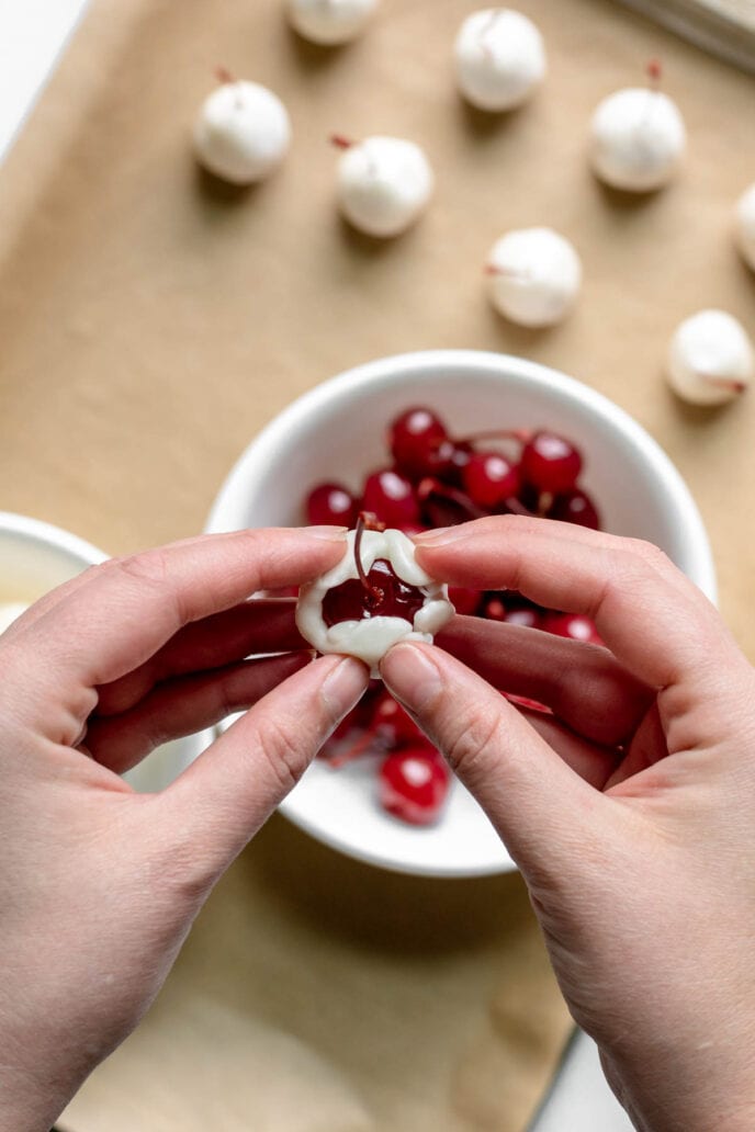 Easy Chocolate Covered Cherry Cordial Recipe - Dinner, then Dessert