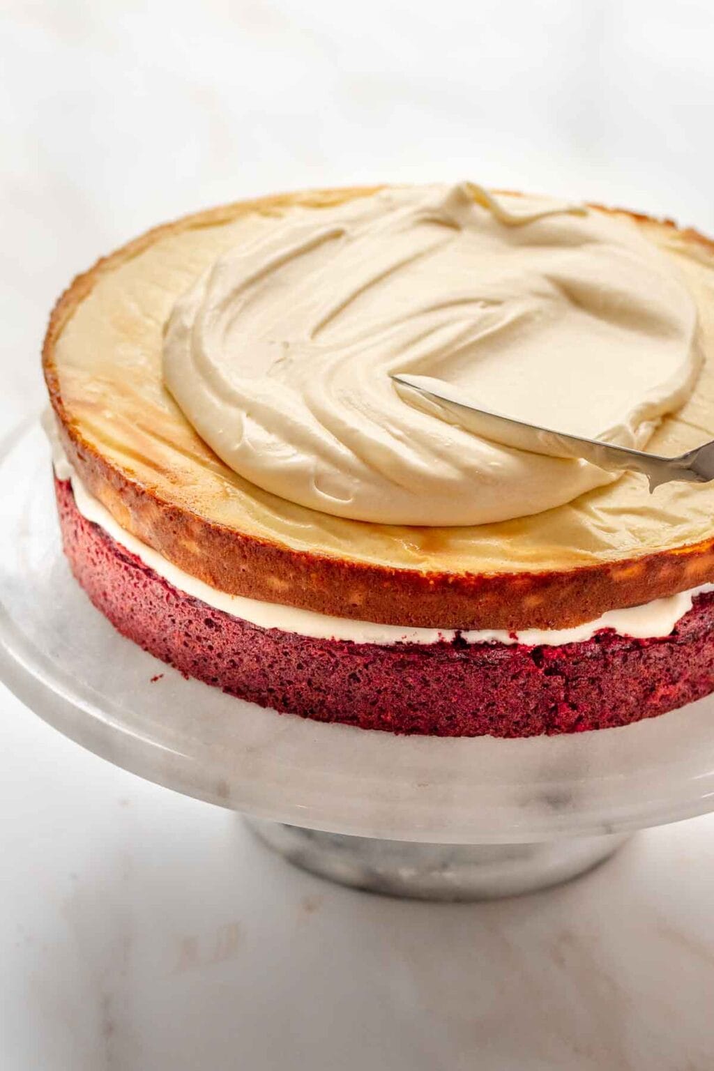 Red Velvet Cheesecake Cake Recipe - Dinner, then Dessert