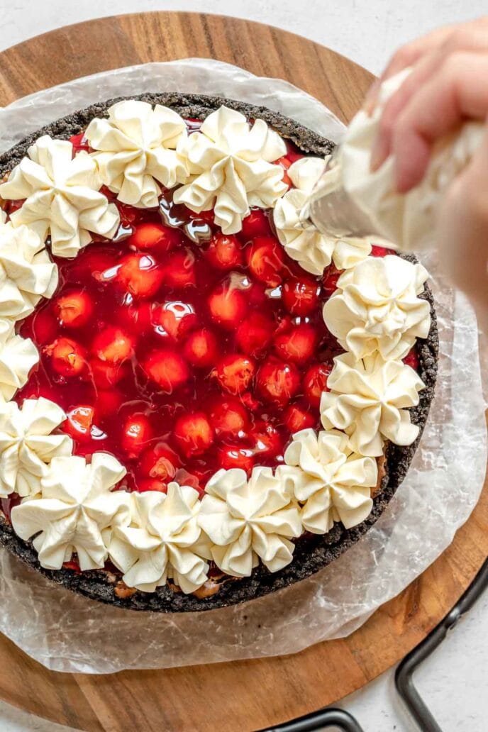 Black Forest Cheesecake Recipe - Dinner, then Dessert