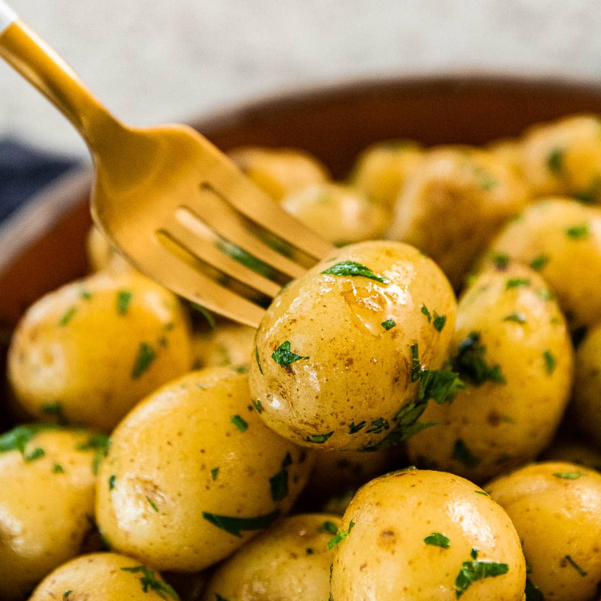 Butter Steamed Baby Potatoes Recipe - Dinner, then Dessert
