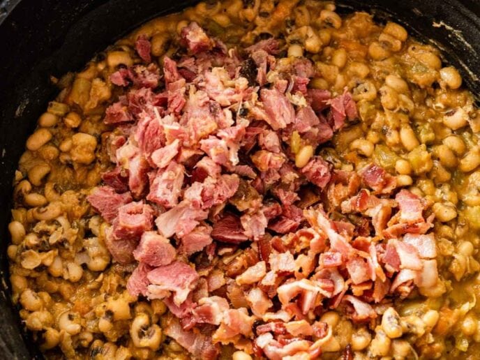 New Year's Day Black Eyed Peas Recipe - Dinner, then Dessert