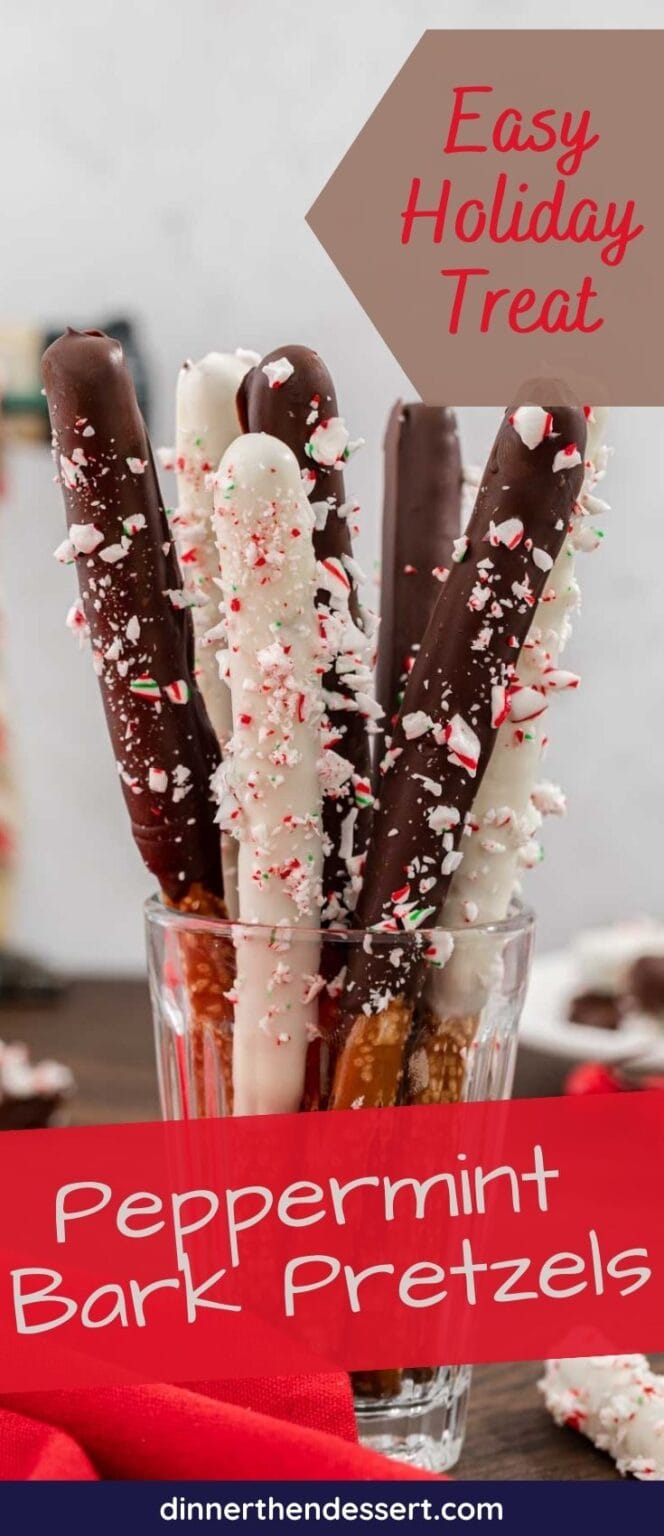 Easy Peppermint Bark Pretzels Recipe - Dinner, then Dessert