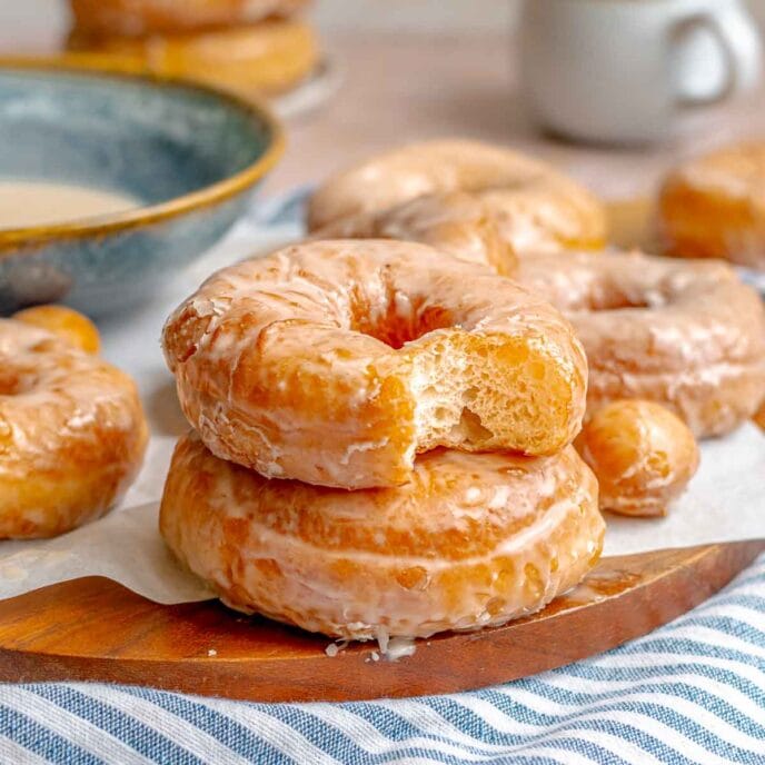 Homemade Yeast Donuts Recipe - Dinner, then Dessert