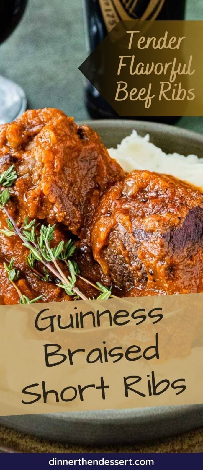 Guinness Braised Short Ribs Recipe - Dinner, then Dessert