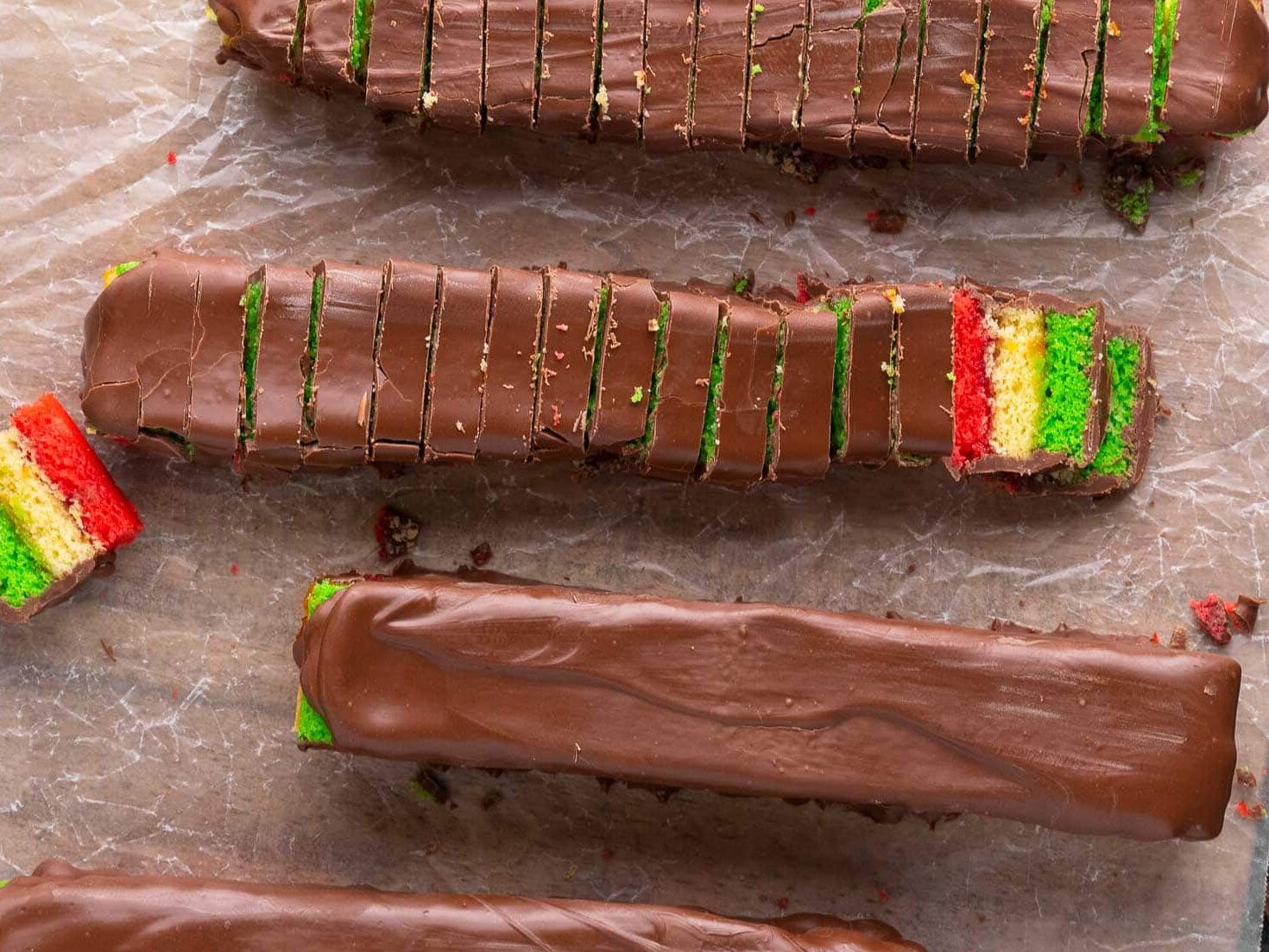 Italian Rainbow Cookies - Dinner, then Dessert
