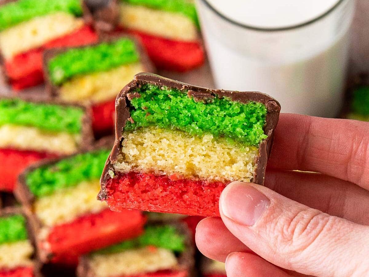 Italian Rainbow Cookies - Dinner, then Dessert