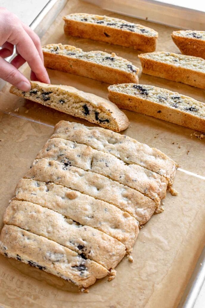 Easy Oreo Dipped Biscotti Recipe - Dinner, then Dessert