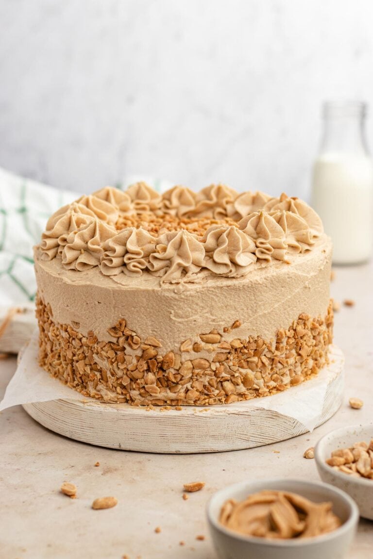 The Best Peanut Butter Layer Cake Recipe - Dinner, then Dessert