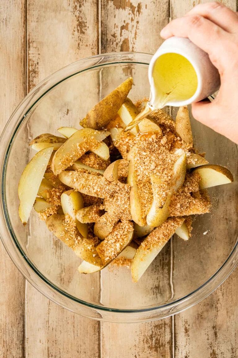 Seasoned Potato Wedges Recipe - Dinner, then Dessert