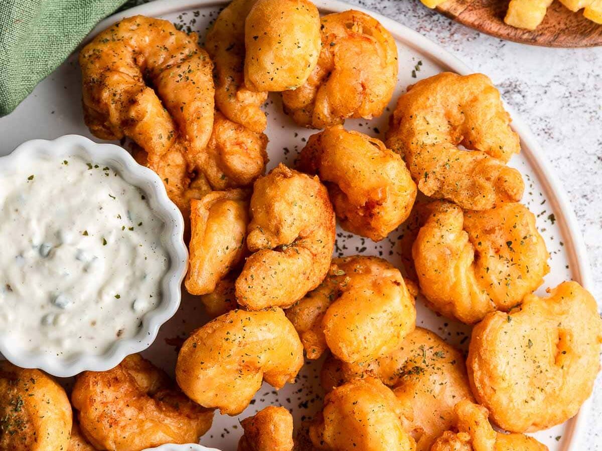 Beer Battered Shrimp Recipe - Dinner, then Dessert