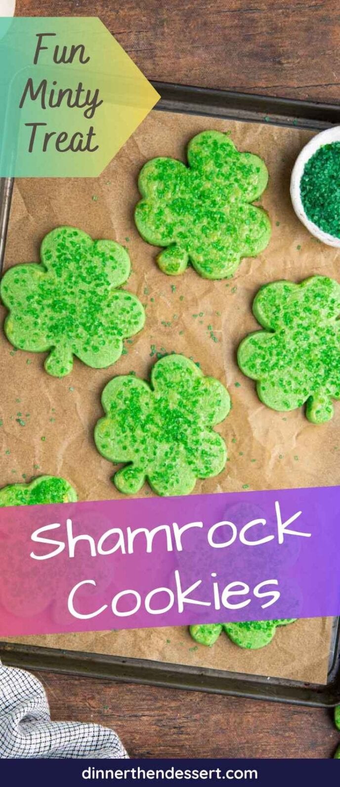 Shamrock Cookies Recipe - Dinner, then Dessert