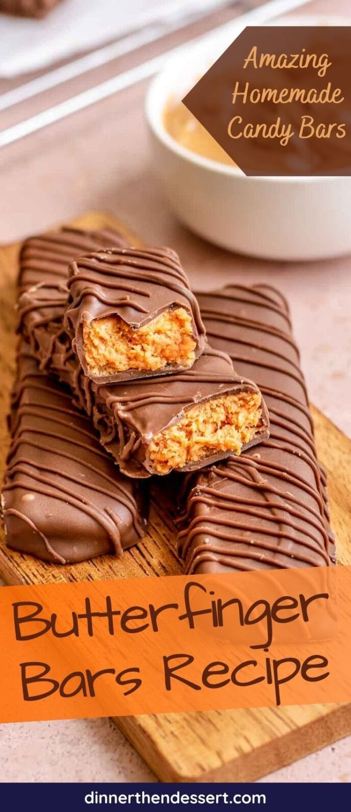 Homemade Butterfinger Bars Recipe - Dinner, then Dessert