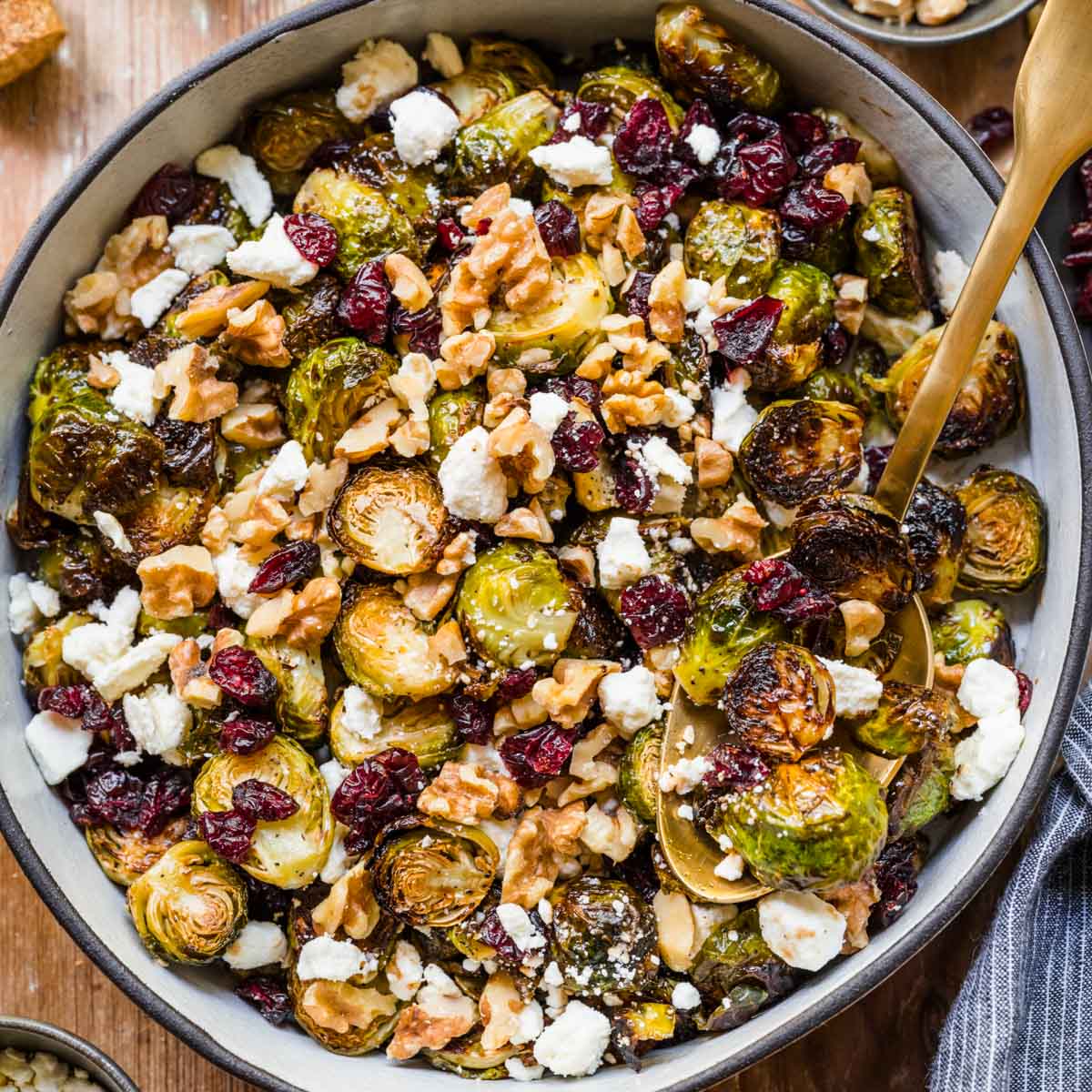 Bacon Parmesan Brussels Sprouts - Dinner, then Dessert