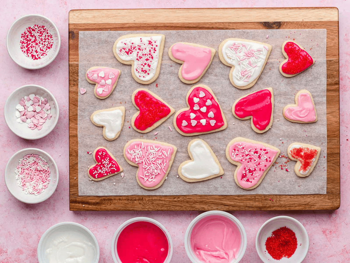 Iced Heart Cookies Recipe - Dinner, then Dessert
