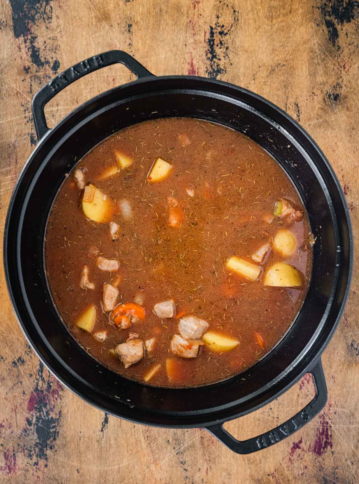 Pork Stew Recipe - Dinner, then Dessert