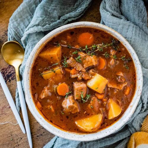 Pork Stew Recipe - Dinner, then Dessert