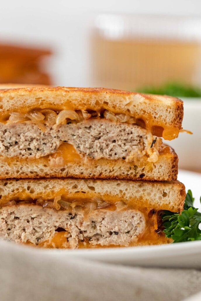 Easy Turkey Patty Melt Recipe - Dinner, then Dessert