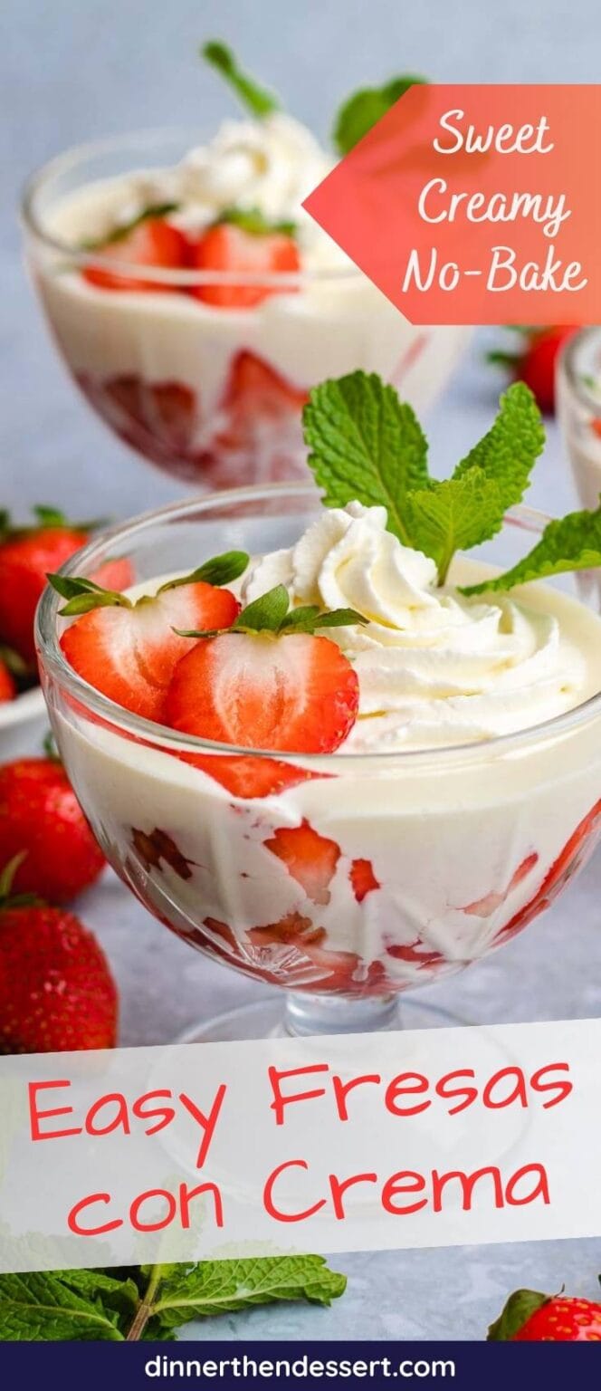 Easy Fresas Con Crema Recipe - Dinner, then Dessert