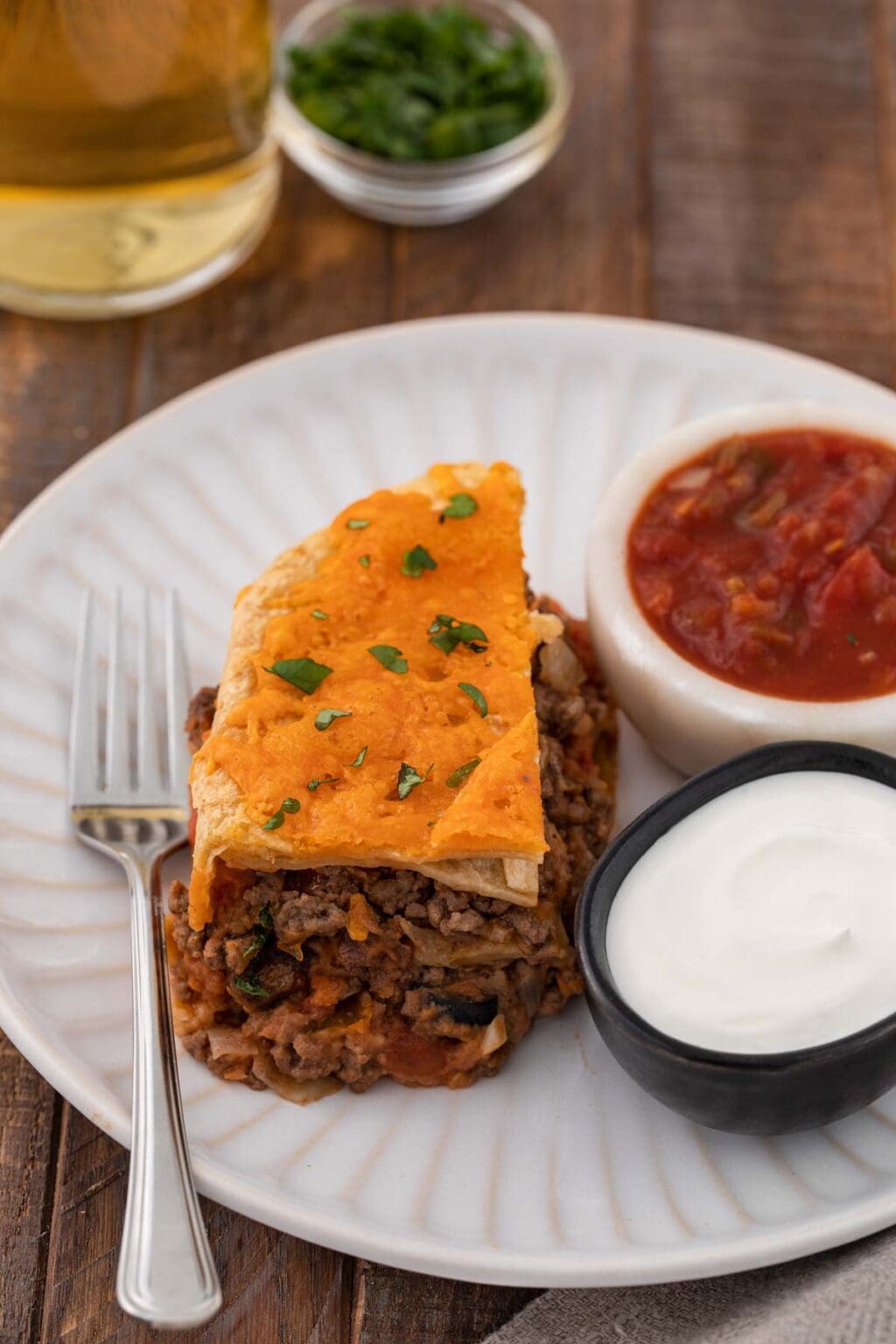 Cheesy Burrito Pie Recipe - Dinner, then Dessert