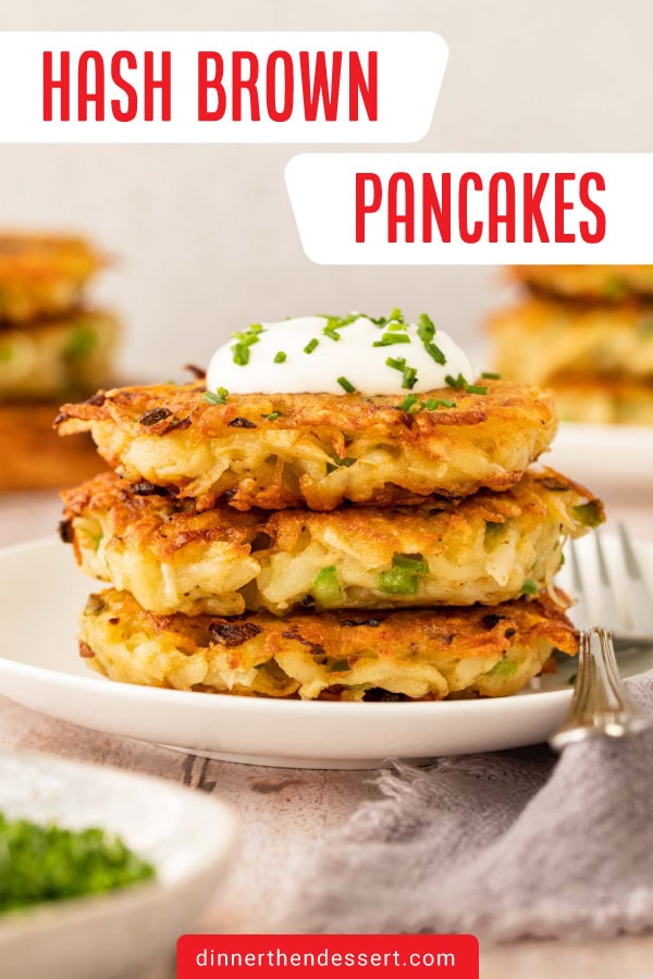 Crispy Hash Brown Pancakes Recipe - Dinner, then Dessert