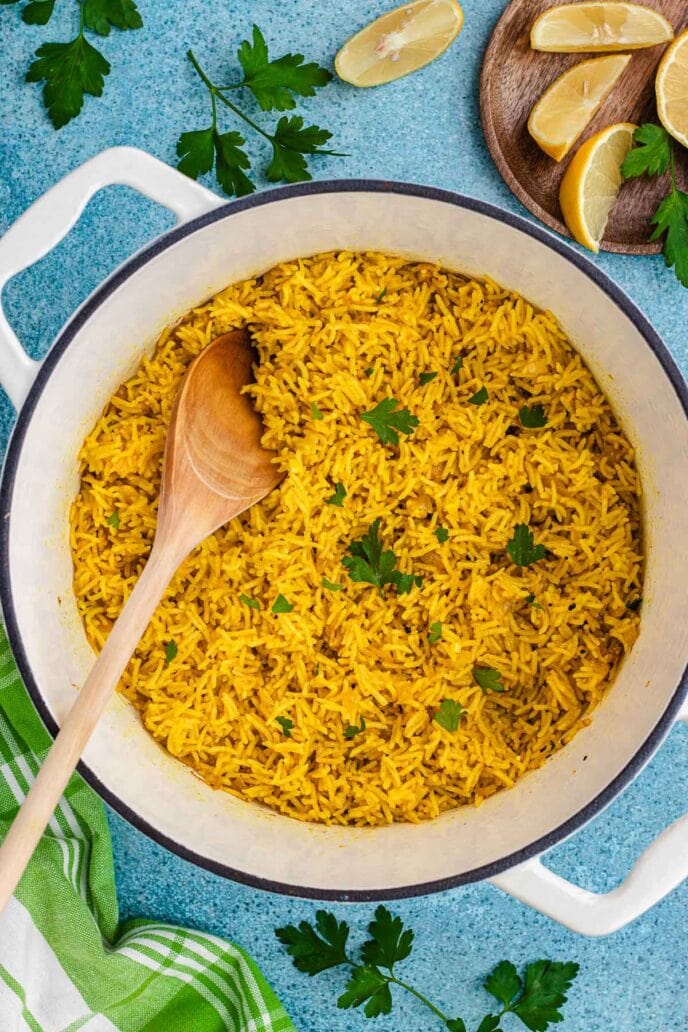 Latin Yellow Rice Recipe - Dinner, then Dessert