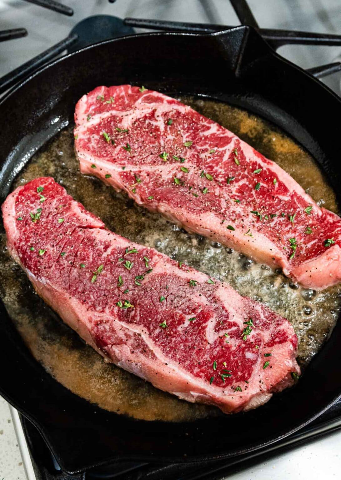 Surf and Turf (NY Steak and Shrimp) Recipe - Dinner, then Dessert