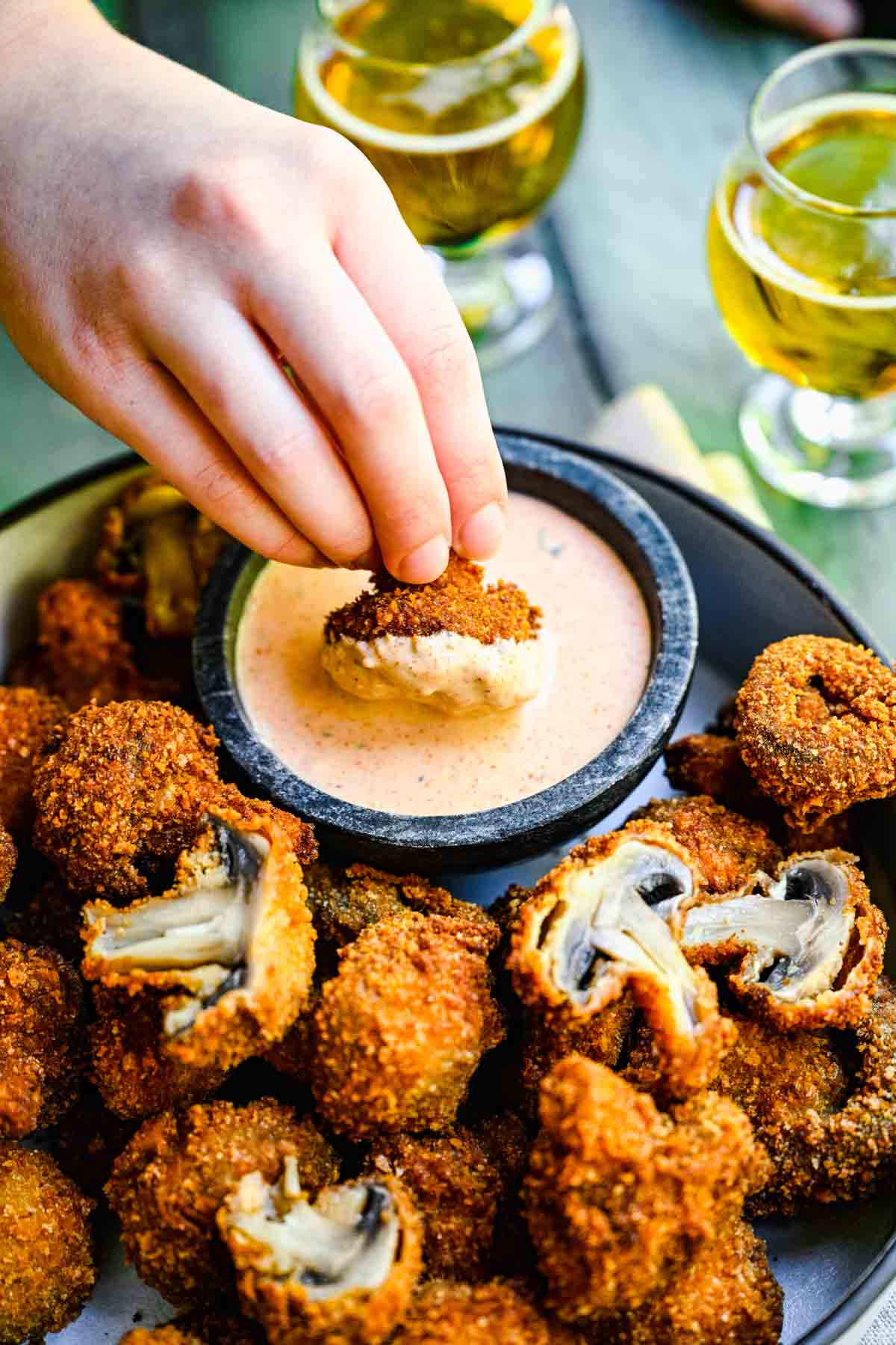 Easy Fried Mushrooms Recipe - Dinner, then Dessert