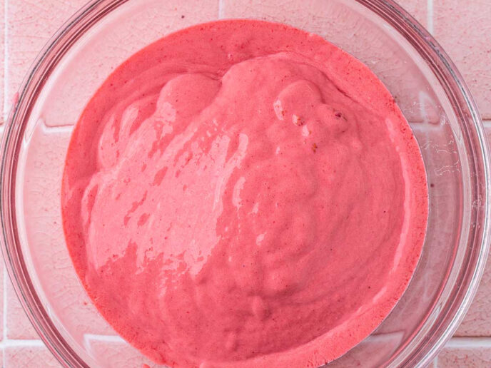 The Best Raspberry Sherbet - Dinner, then Dessert