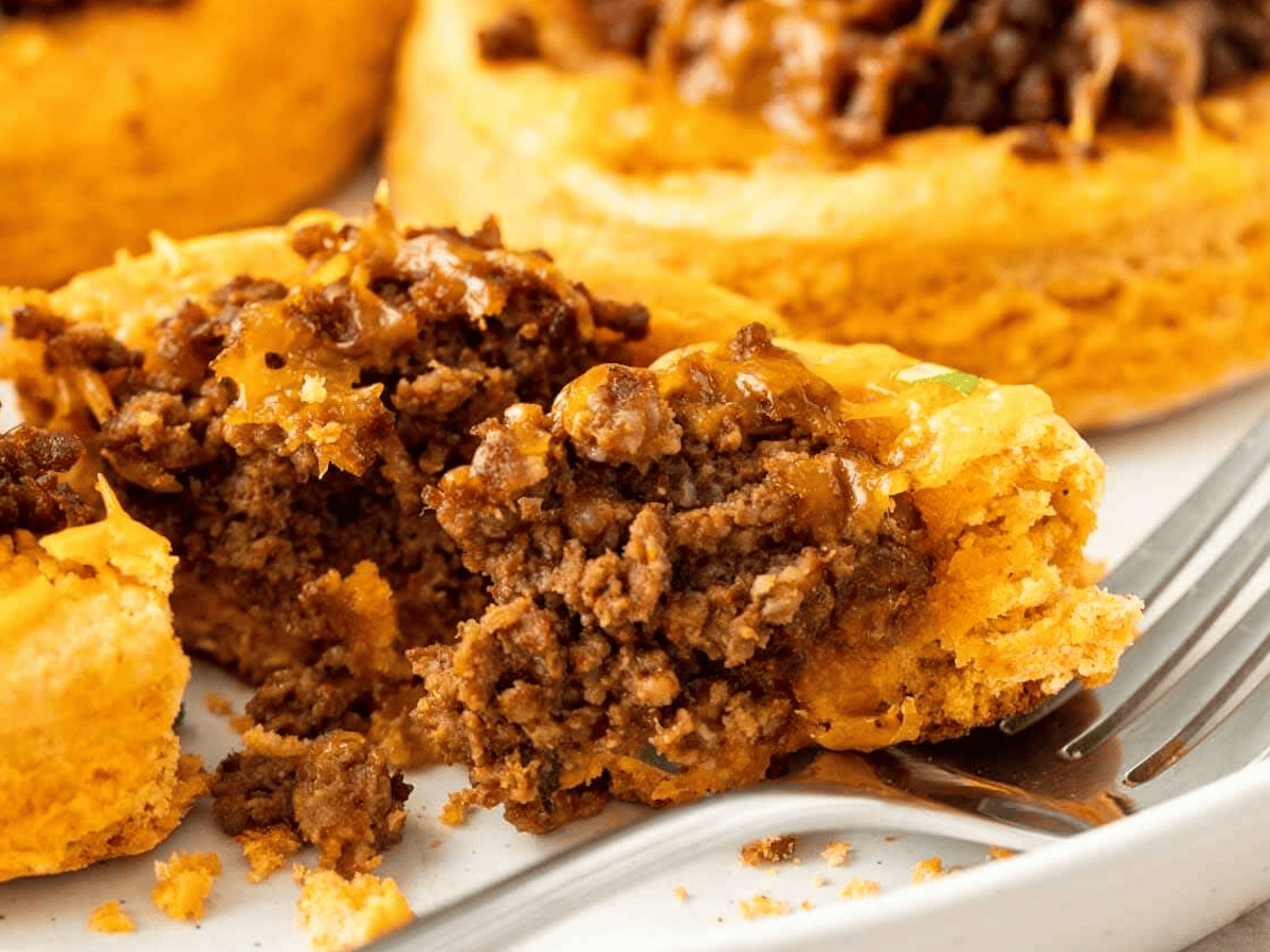 Quick and Easy Stuffed Taco Biscuits Recipe - Dinner, then Dessert