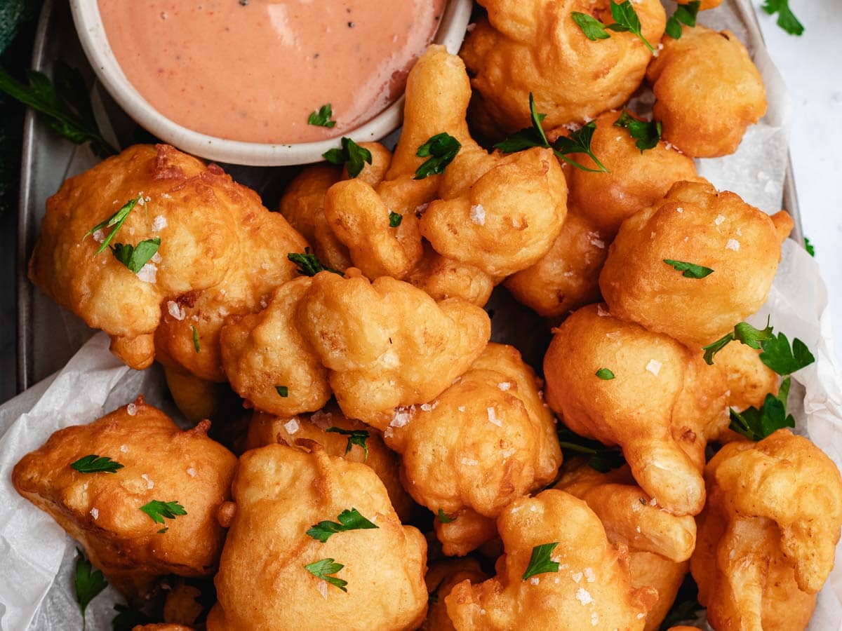 Fried Cauliflower - Dinner, then Dessert