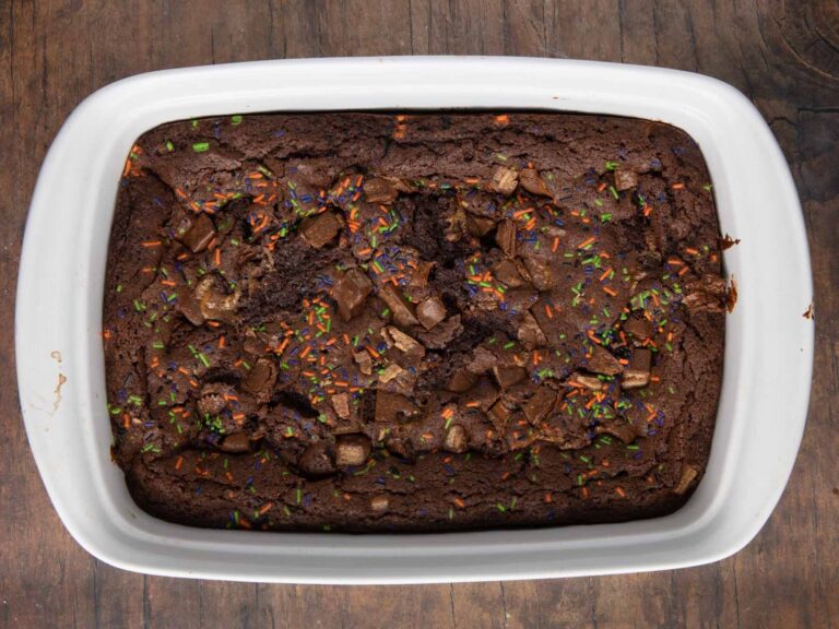 Halloween Brownies (Leftover Candy Brownies) - Dinner, then Dessert