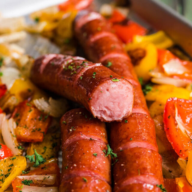 Easy, Classic Kielbasa with Peppers - Dinner, then Dessert