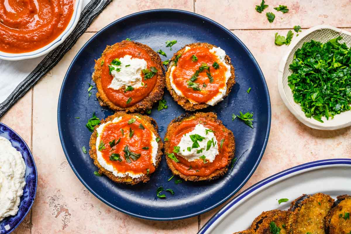 Easy Baked Eggplant Parmesan Recipe - Dinner, then Dessert