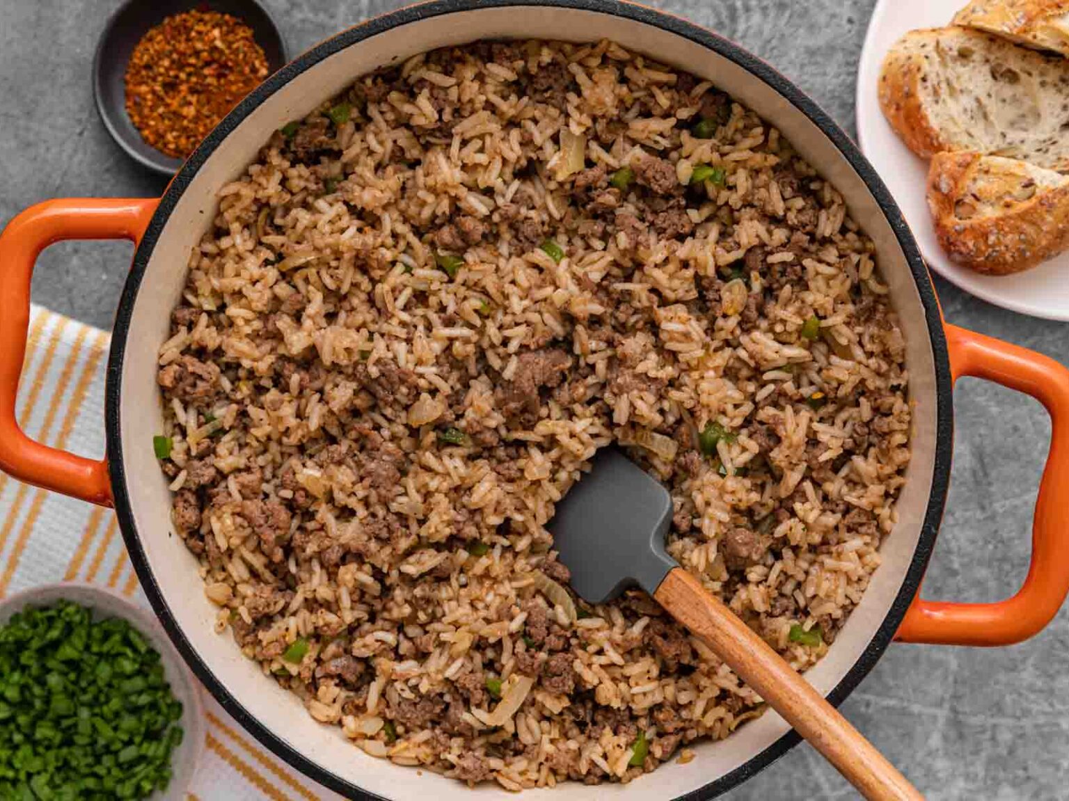 Easy Dirty Rice Recipe - Dinner, then Dessert