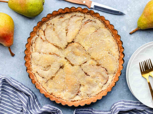 Easy Pear Tart Recipe - Dinner, then Dessert