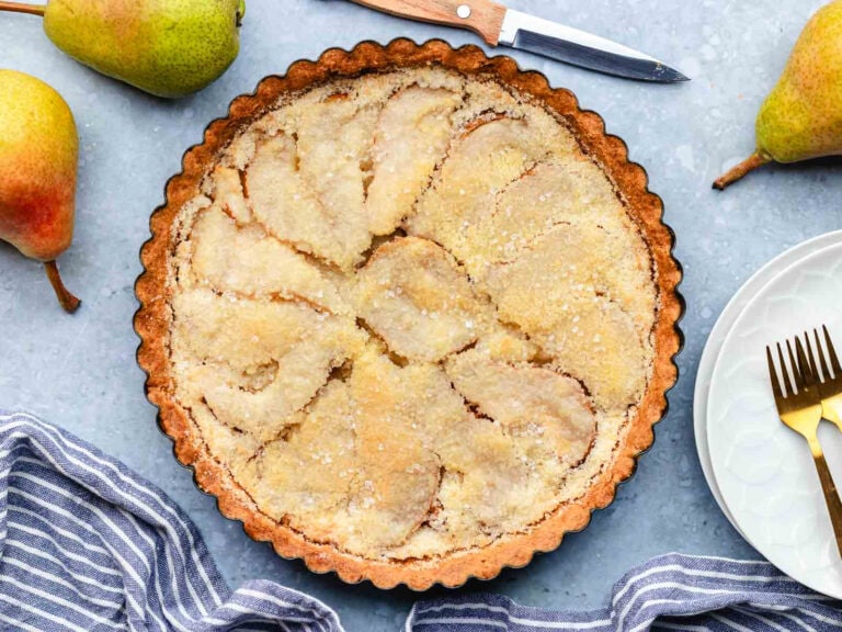 Easy Pear Tart Recipe - Dinner, then Dessert