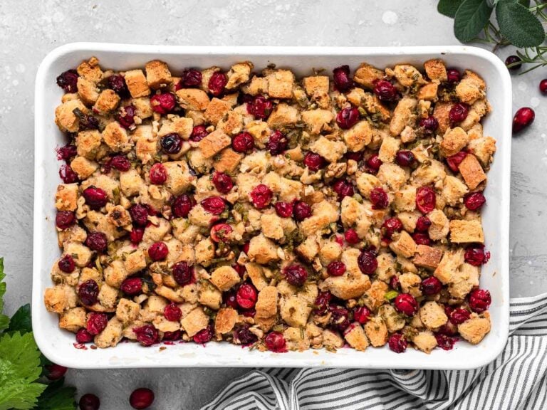 Cranberry Walnut Stuffing Recipe - Dinner, then Dessert