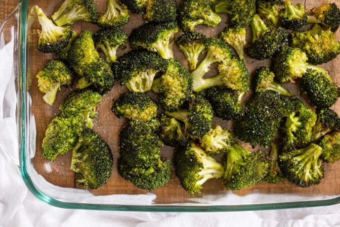 Easy Roasted Broccoli Recipe (Perfectly Crisp Tender!) - Dinner, then ...