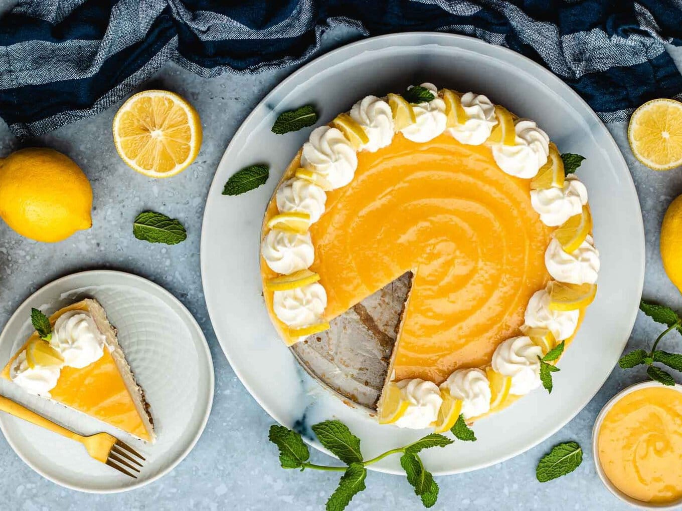 Lemon Cheesecake Recipe - Dinner, then Dessert