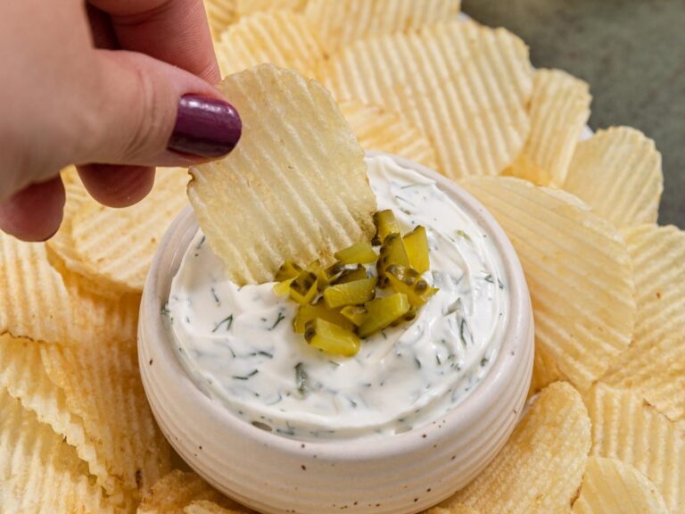 Quick and Easy Dill Pickle Dip Recipe - Dinner, then Dessert