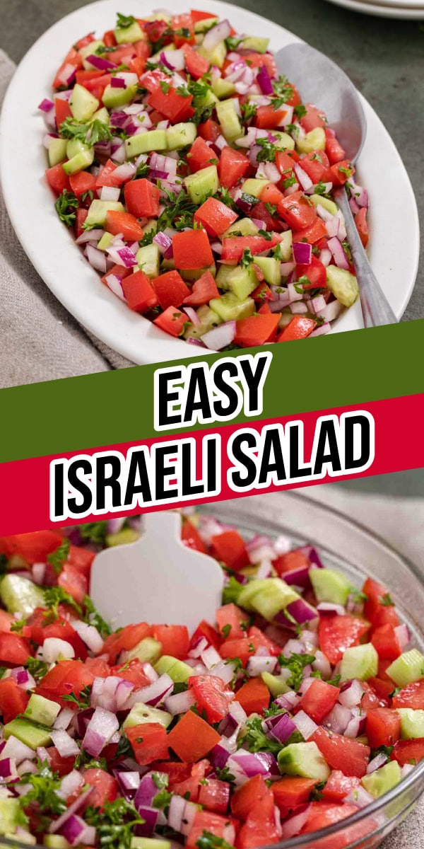 Refreshing Israeli Salad Recipe - Dinner, then Dessert