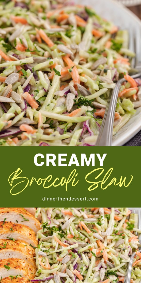 Fresh Broccoli Slaw Recipe - Dinner, then Dessert