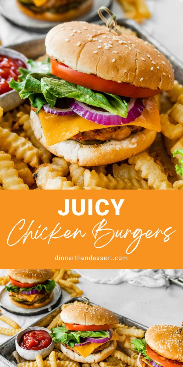 Flavorful Chicken Burgers Recipe - Dinner, then Dessert
